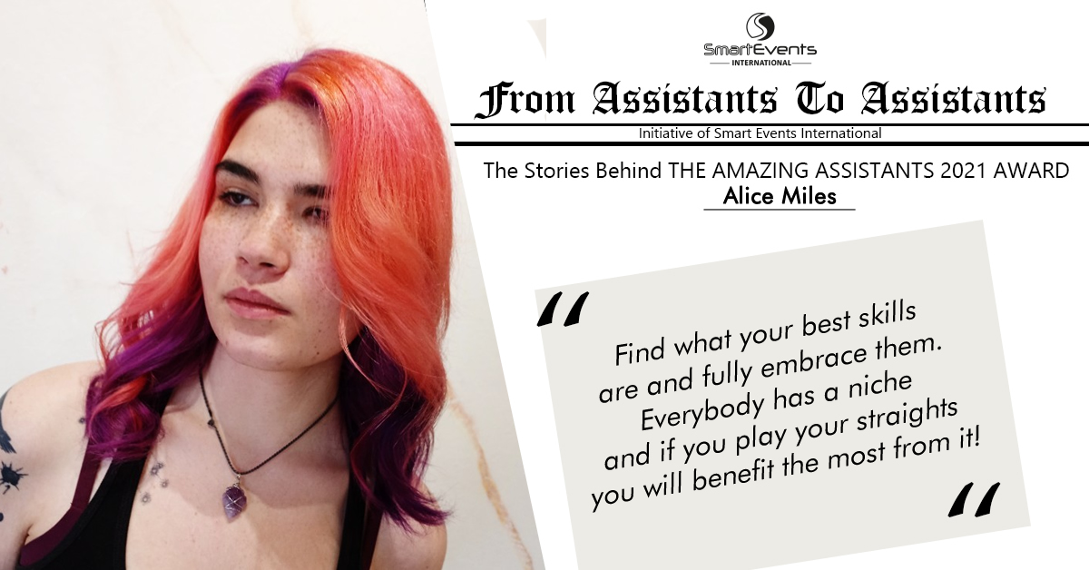 The Stories Behind THE AMAZING ASSISTANTS 2021 AWARD - Meet Alice Miles ...