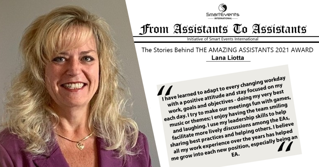 The Stories Behind THE AMAZING ASSISTANTS 2021 AWARD - Meet Lana Liotta ...